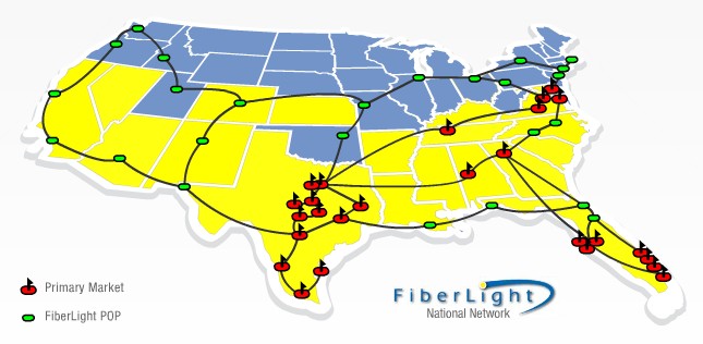 FiberLight Network Map - Telecom Ramblings