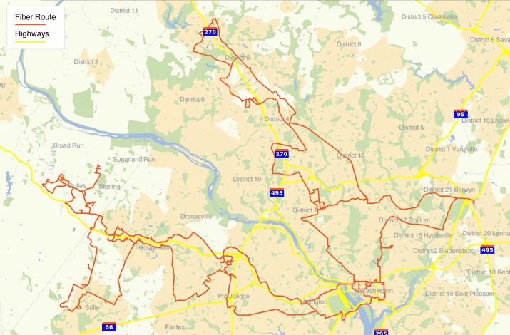 Northern Virginia Metro Map